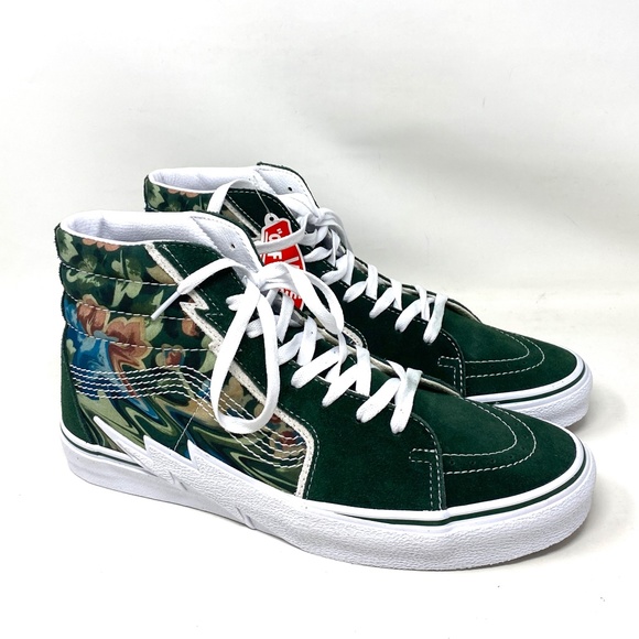 Vans | Shoes | Vans Sk8hi Green Mens High Top Suede Sneakers Shoes ...